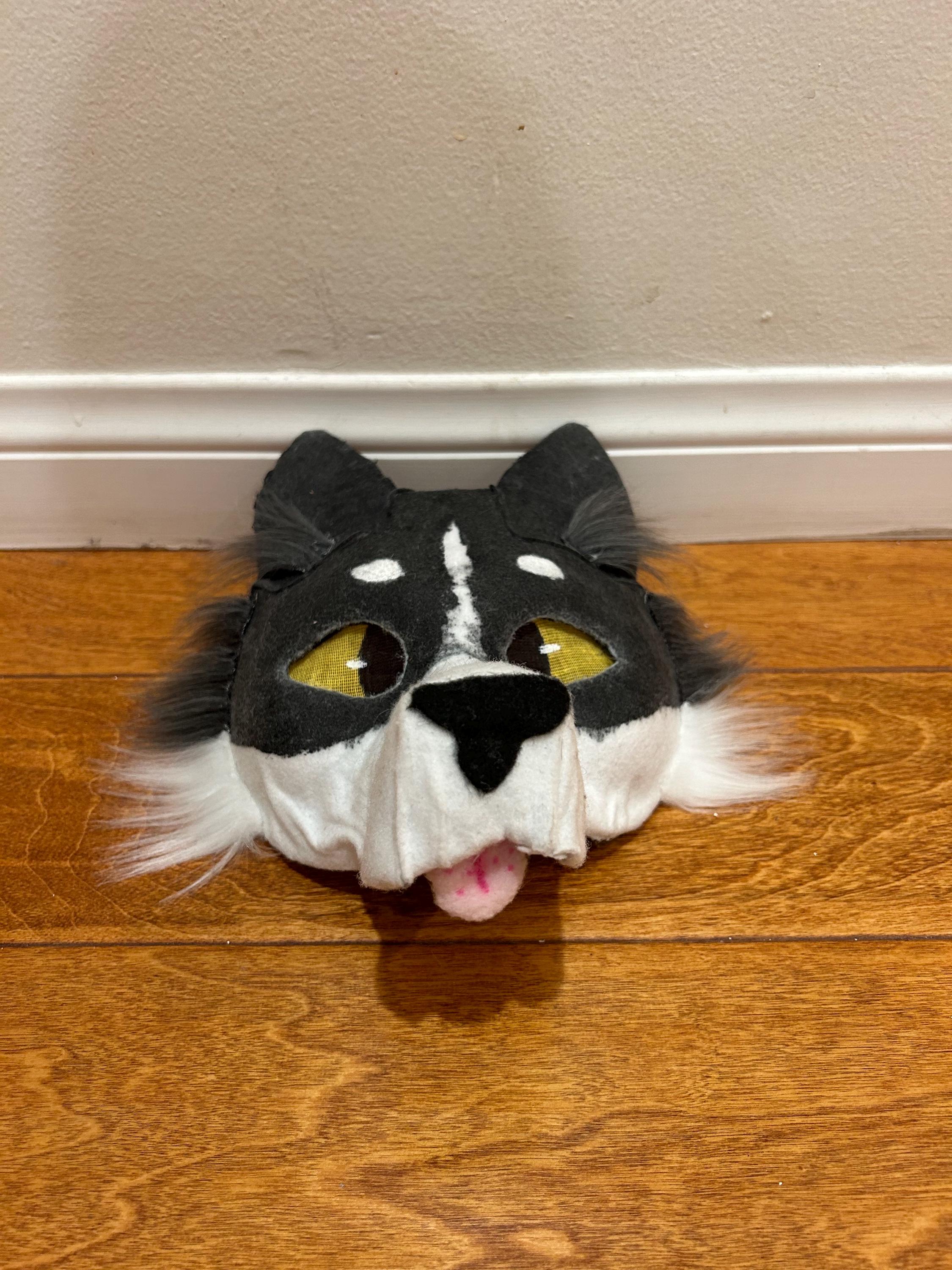 Handmade Border Collie Mask - Etsy