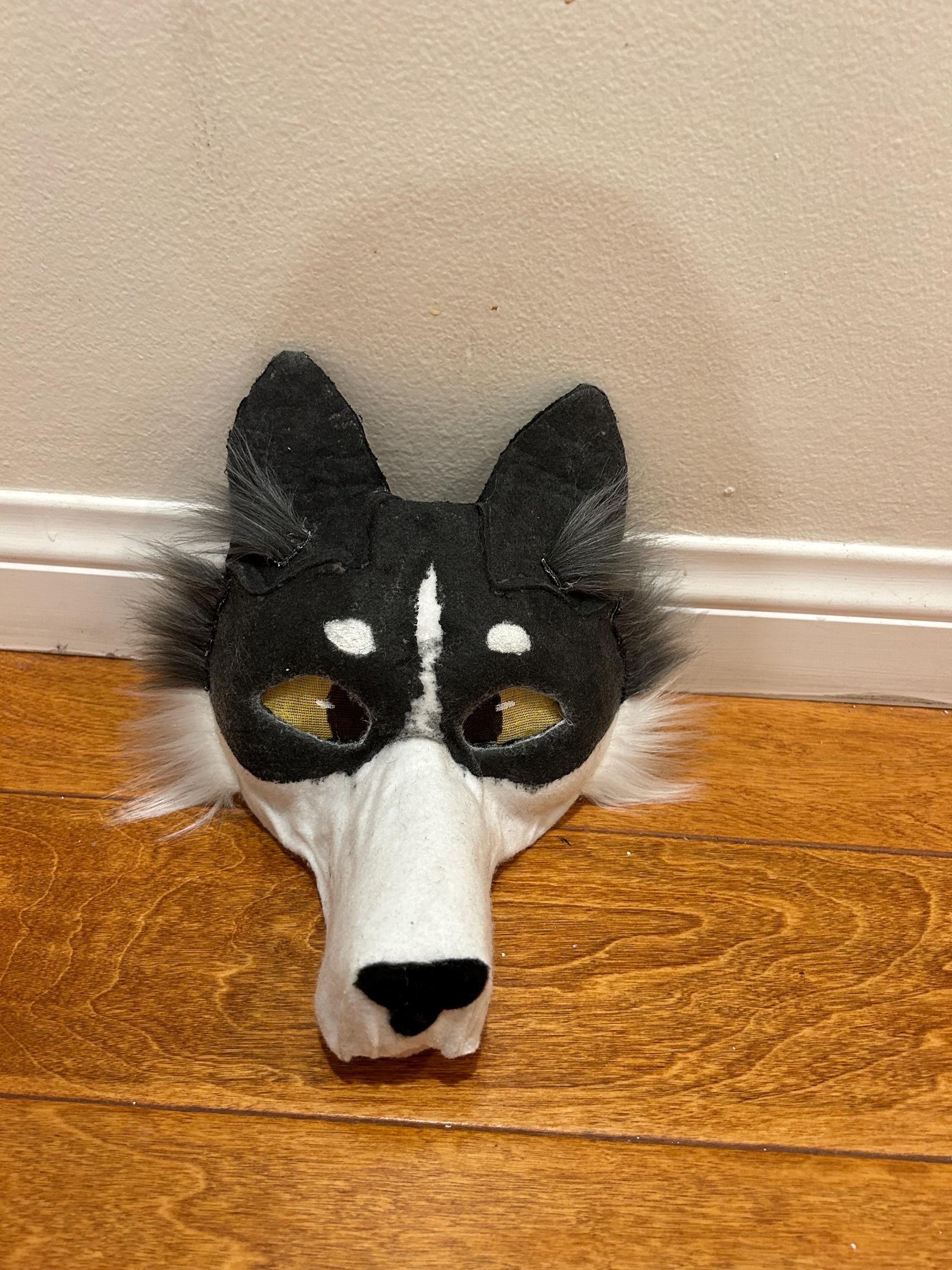 Handmade Border Collie Mask - Etsy