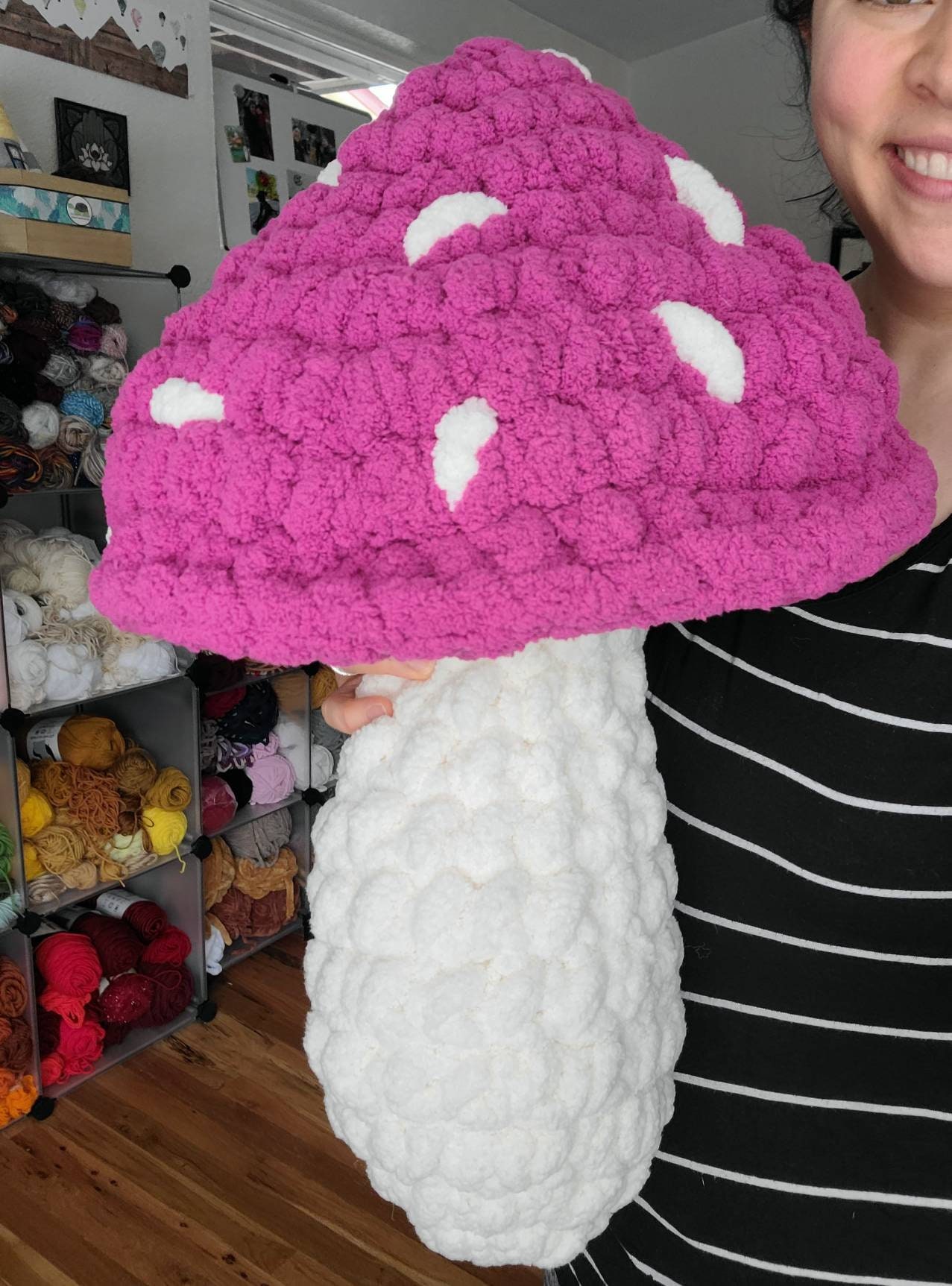 Giant Crochet Mushroom Pattern Digital PDF File - Etsy
