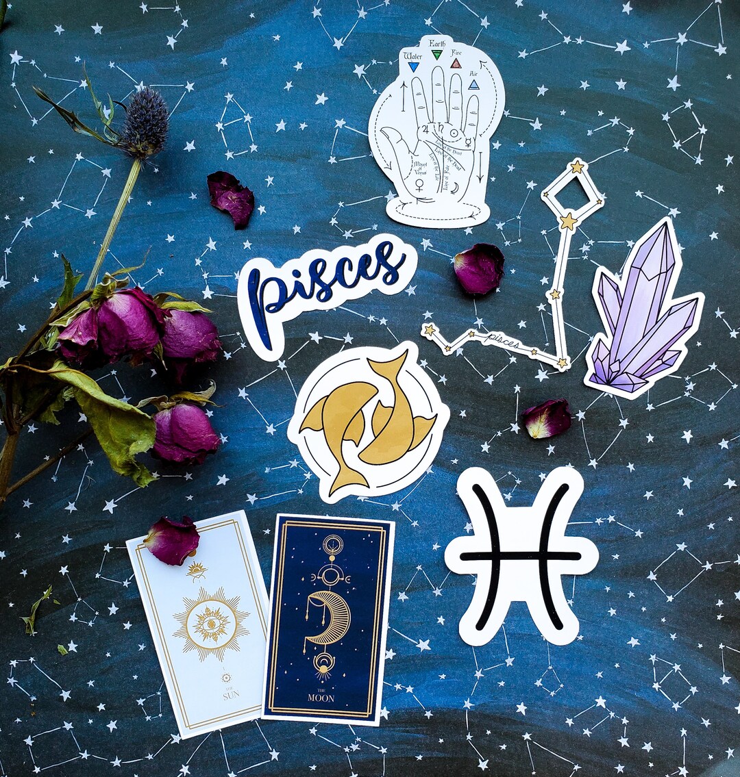 Pisces Sticker Pack - Etsy