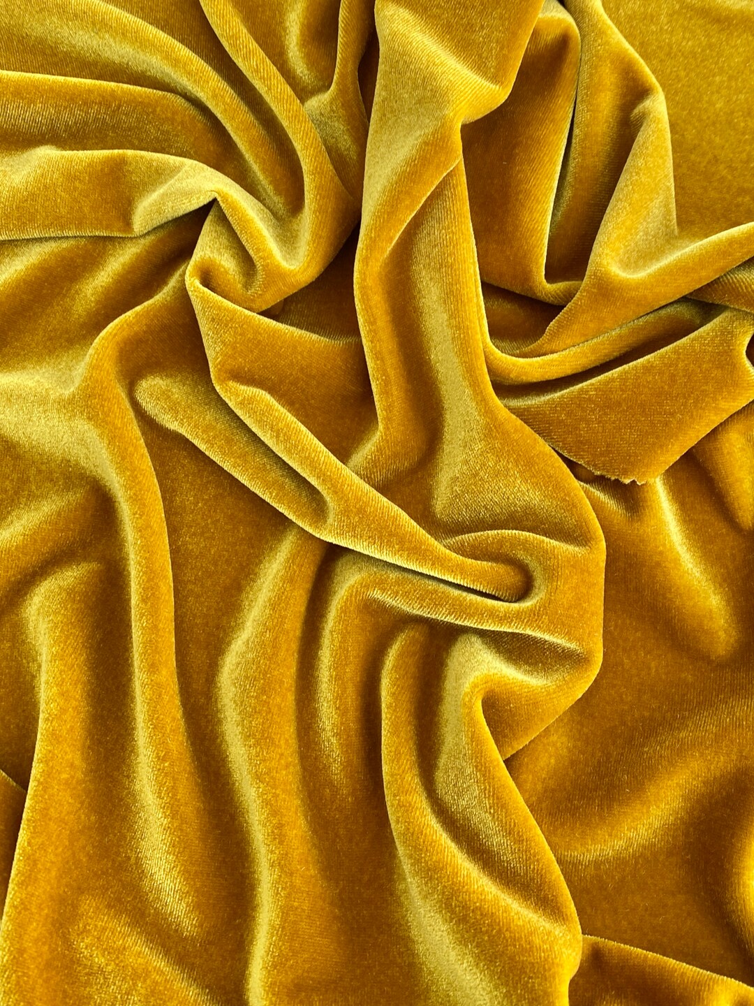 Gold Spandex Velvet, Yellow Gold Stretch Velvet, Gold Velvet by Yard ...