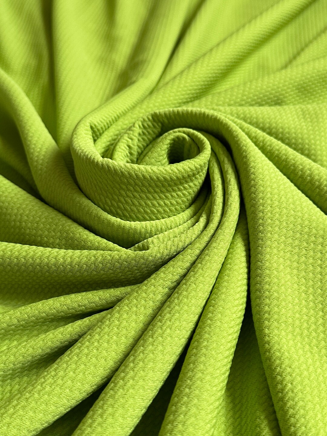 Lime Green Bullet Textured Knit Fabric by Yard Neon Green - Etsy