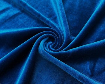 Colette BLUE BLACK Snake Skin Pattern Polyester Stretch Velvet - Etsy