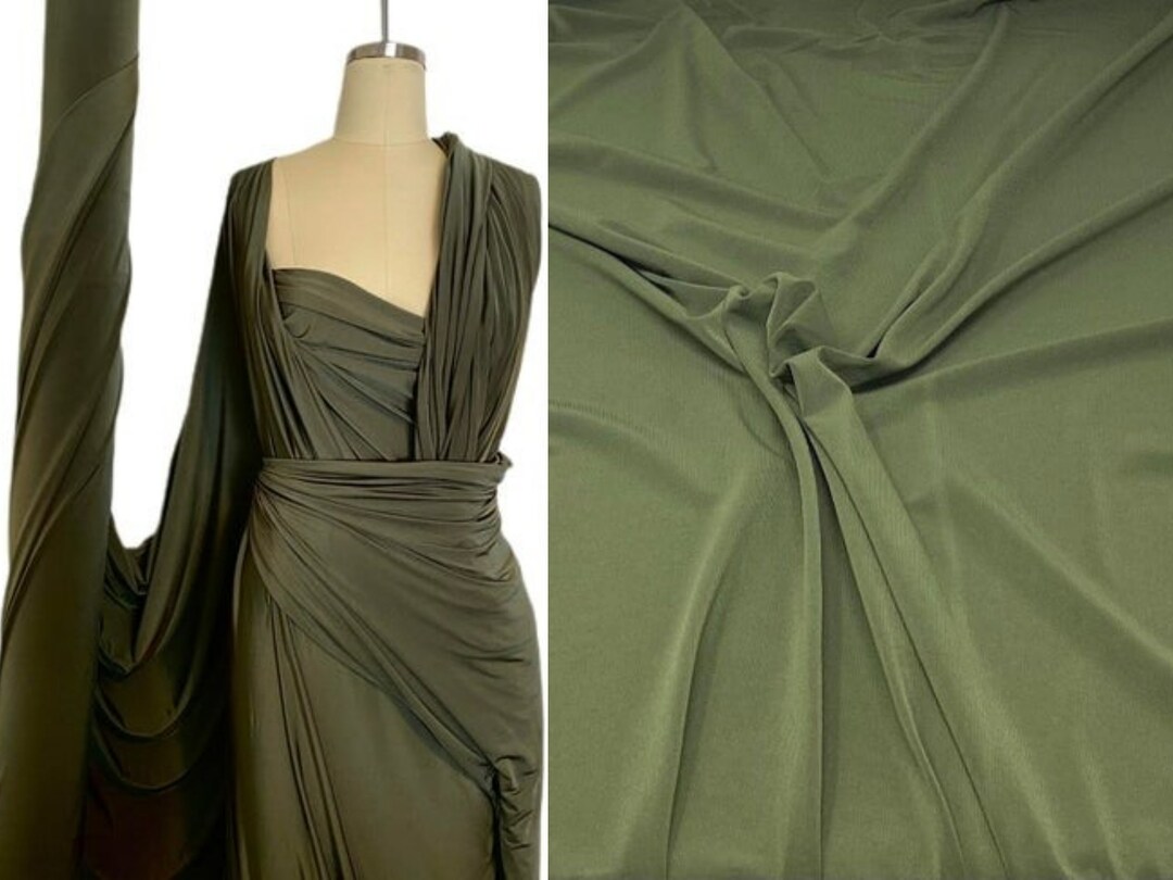 Olive Spandex ITY Jersey Spandex Fabric 4-way Stretch Olive - Etsy
