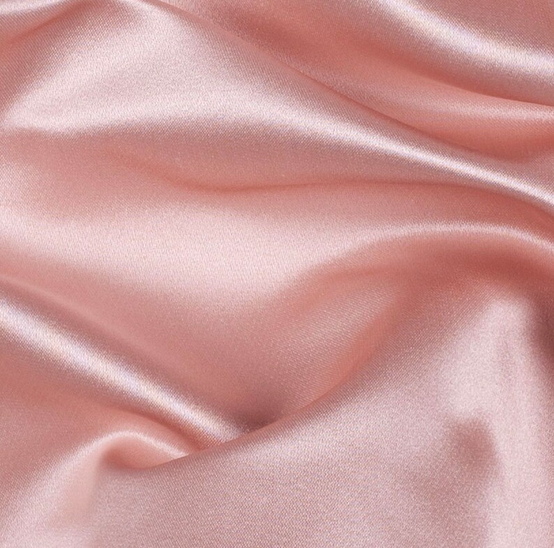 Blush Pink Satin Fabric Premium Quality Blush Satin Fabric - Etsy