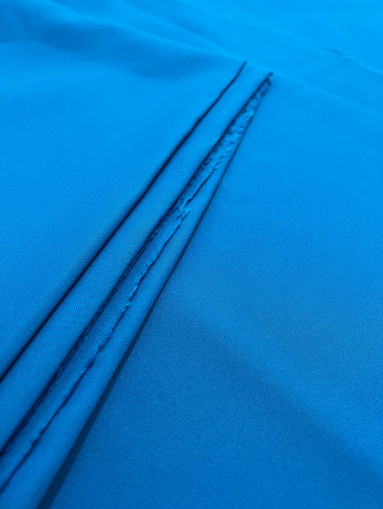 Ocean Blue Poplin Fabric by Yard. Sky Blue Gabardine Fabric - Etsy