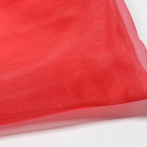 BEST PRICE Red Organza Fabric Red Sheer Organza Fabric - Etsy