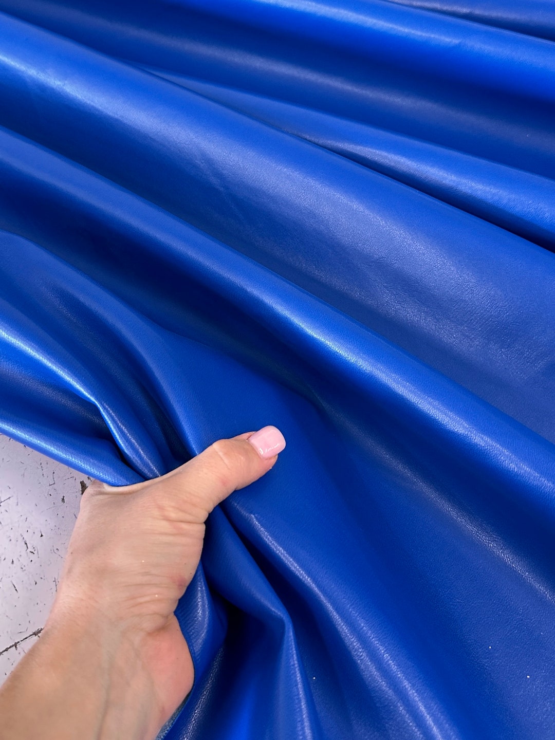 Royal Blue Two Way Stretch Apparel/upholstery Pleather Blue - Etsy