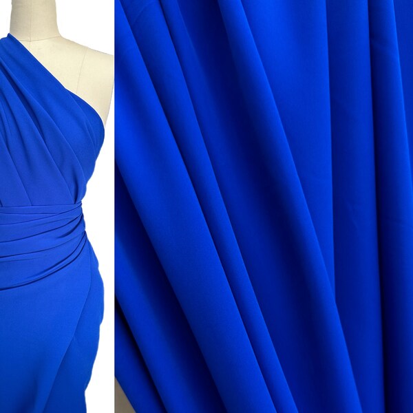 Electric Blue Fabric - Etsy