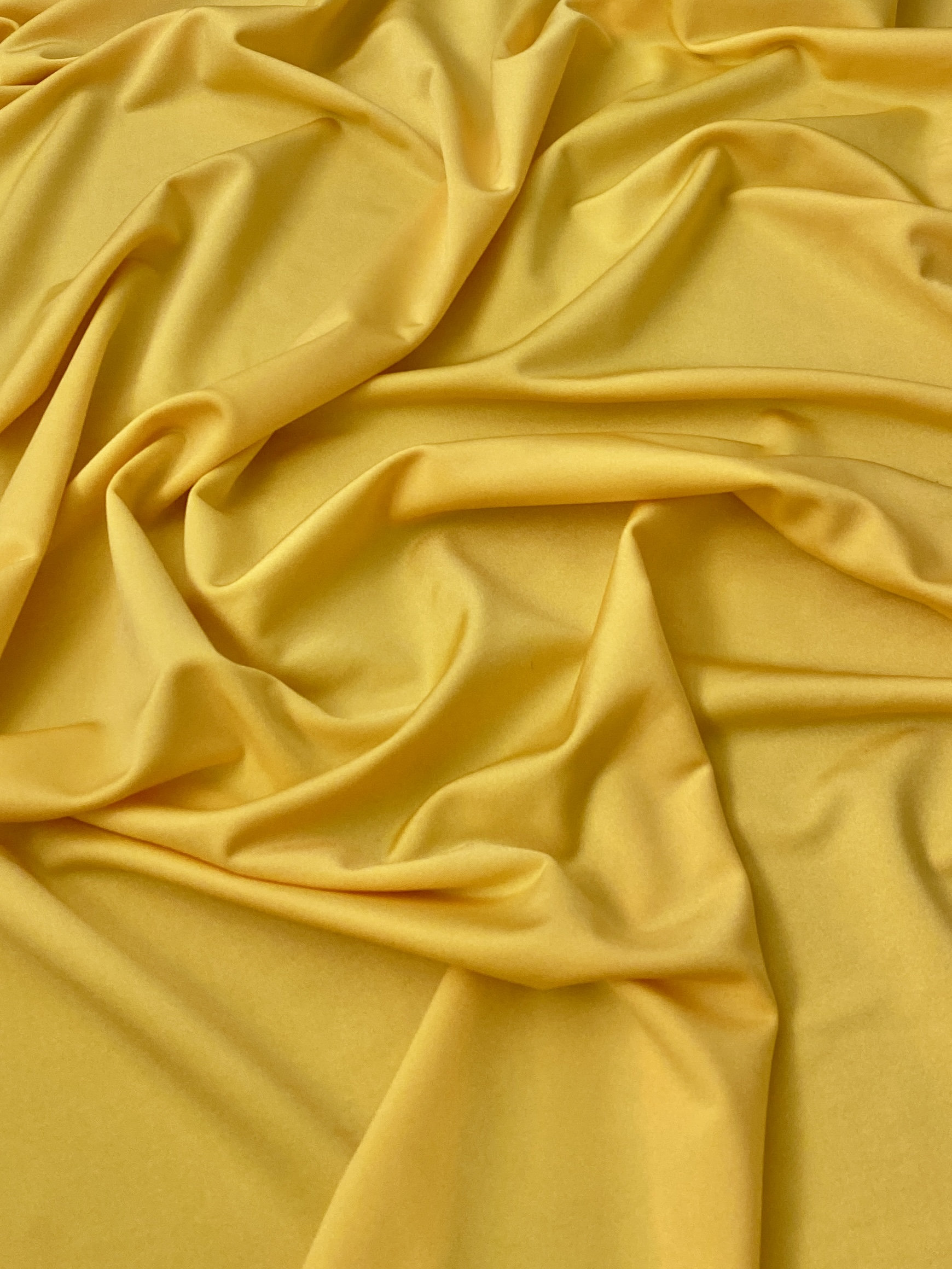 Yellow Nylon Spandex 4 Way Stretch Yellow ITY Shiny Spandex - Etsy