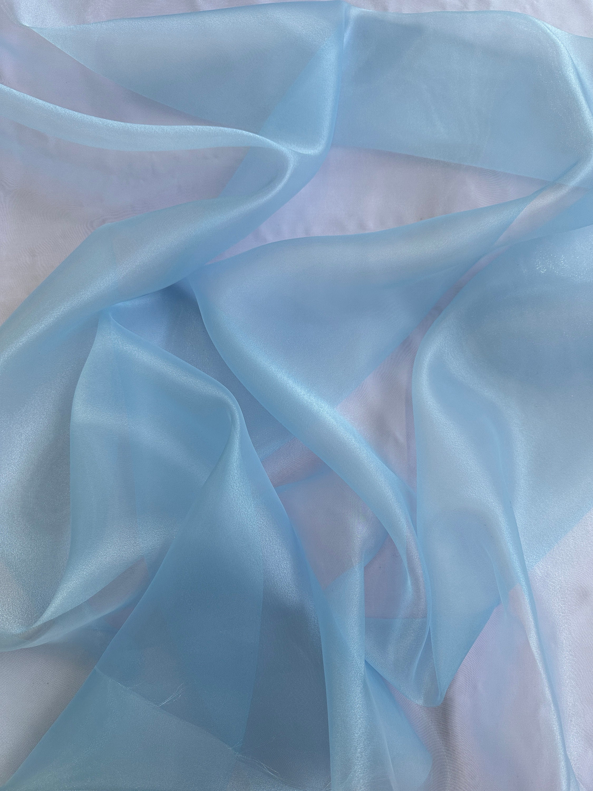 Blue Organza Fabric