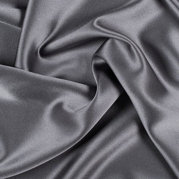 Grey Silk Fabric - Etsy