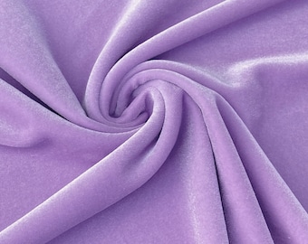 Princess LILAC Polyester Spandex Stretch Velvet Fabric by the Yard for ...