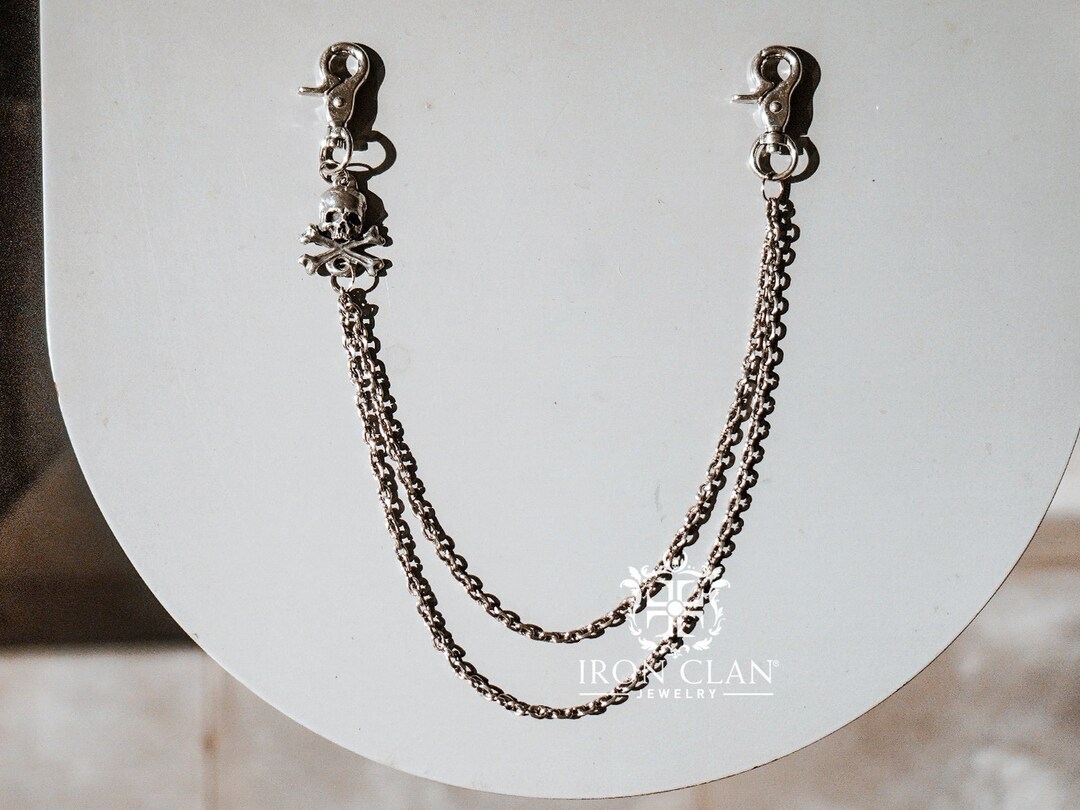 INFINITY CROSSBONES Pants Chain (skull Pants Chain • Handsculpted Pants ...