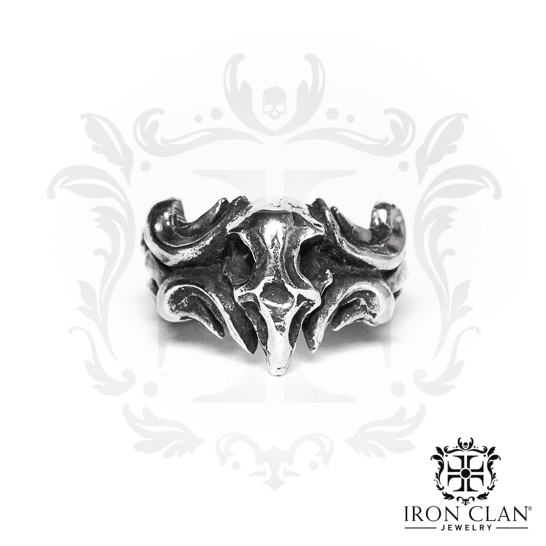 ABRAXAS handsculpted Ring 925 Silver and Gold Signet Ring - Etsy