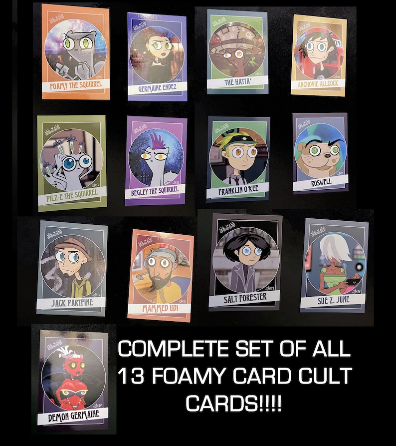 Foamy Card Cult Cards : Complete Set of 13 toploader - Etsy