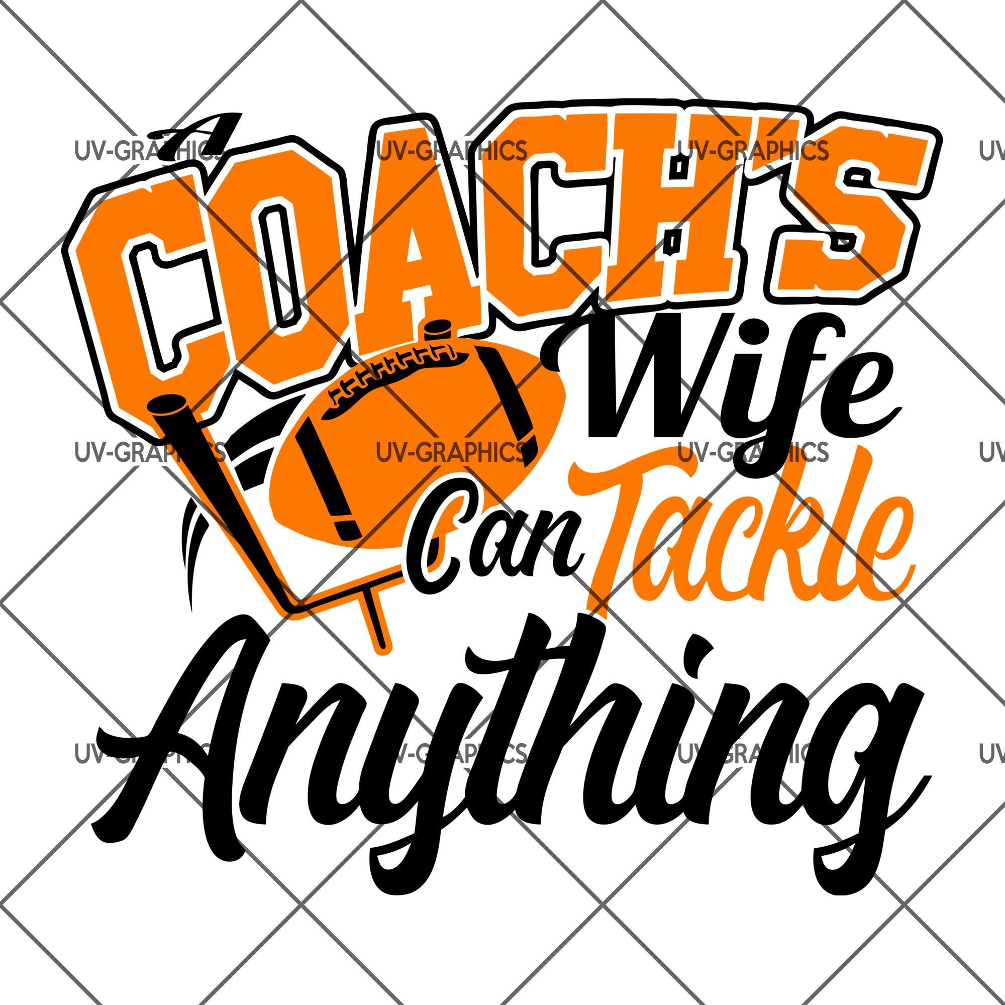 Football SVG Coach Wife Tshirt Design A Coach's Wife | Etsy