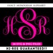 Monogram Letters SVG Fancy Monogram Alphabet SVG & PNG 26 Individual ...