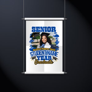 Graduation Senior Design Template Canva PRO Template DIY, Add Picture ...