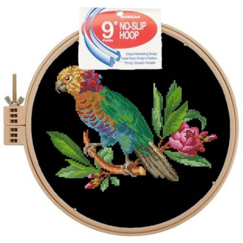 Bird Floral Parrot Cross Stitch Pattern Berlin Woolwork - Etsy