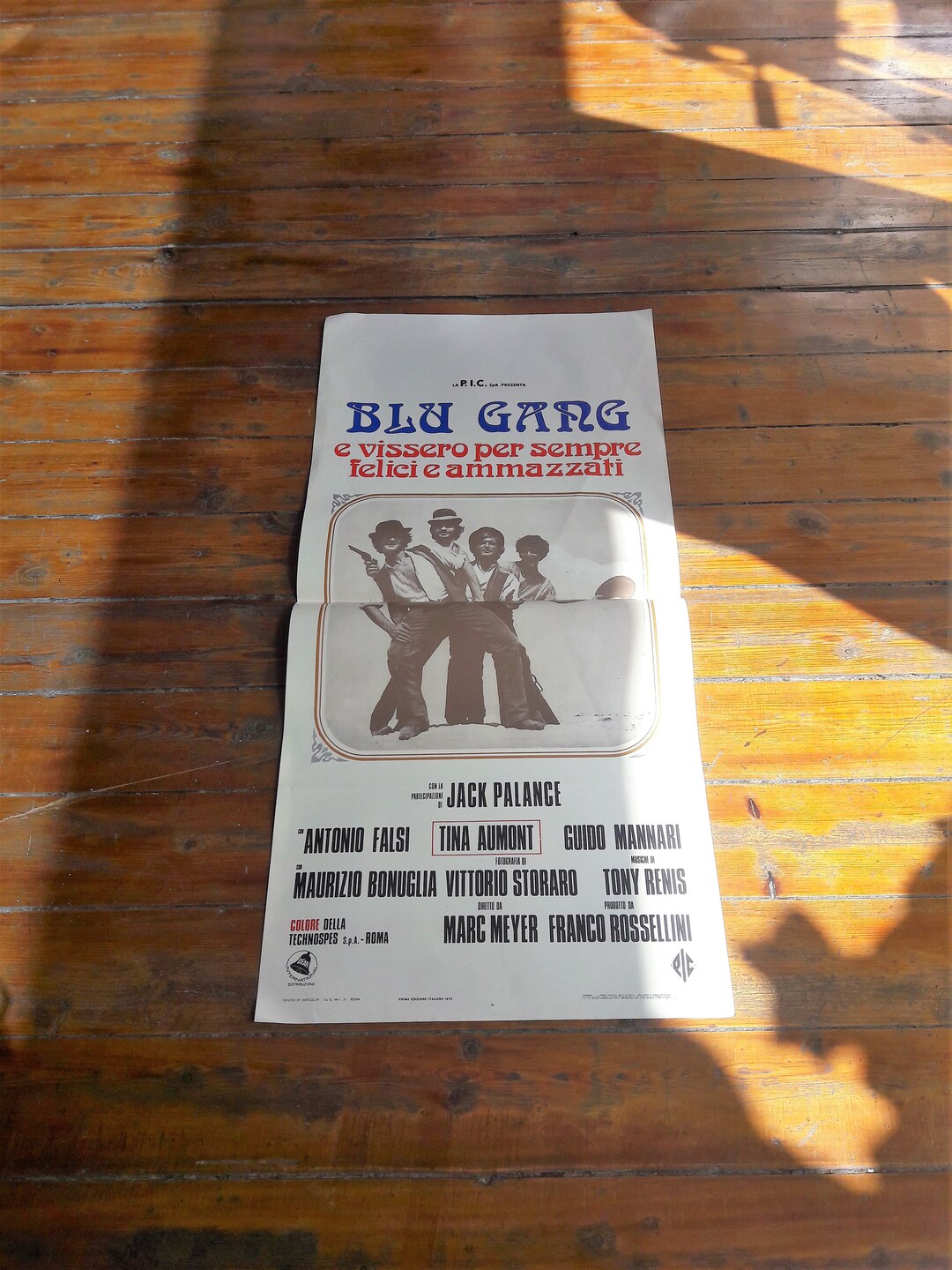 Original Vintage "blu Gang/ Brothers Blue" Cinema Poster - Etsy