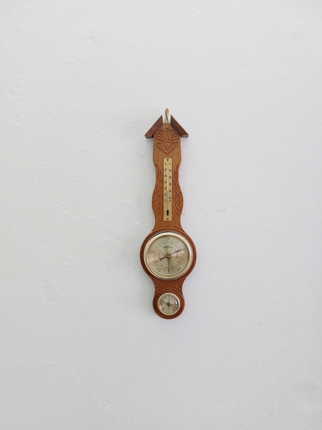 Vintage Wall Barometer Thermometer - Etsy