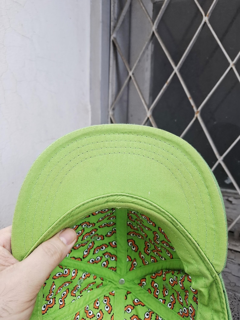 Vintage Sesame Street Oscar the Grouch Hat Cap - Etsy