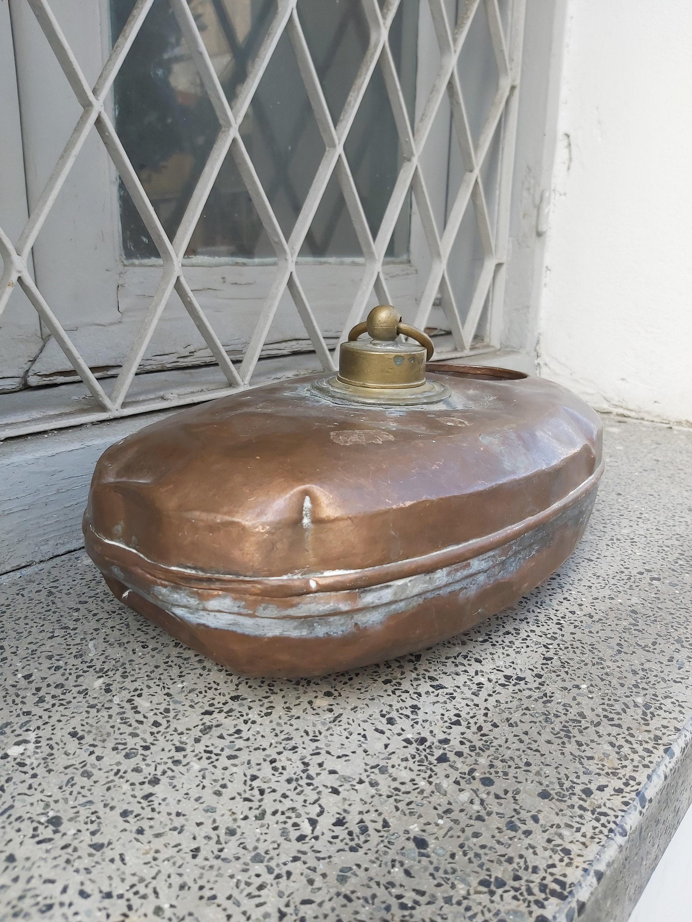 Antique Copper Hot Water Bottle - Etsy Hong Kong