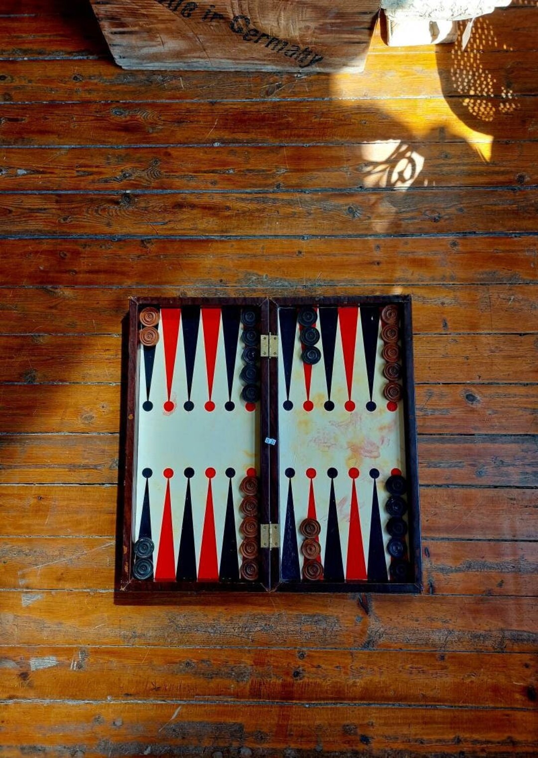 Vintage Leather Case Backgammon/tavli Set Game - Etsy