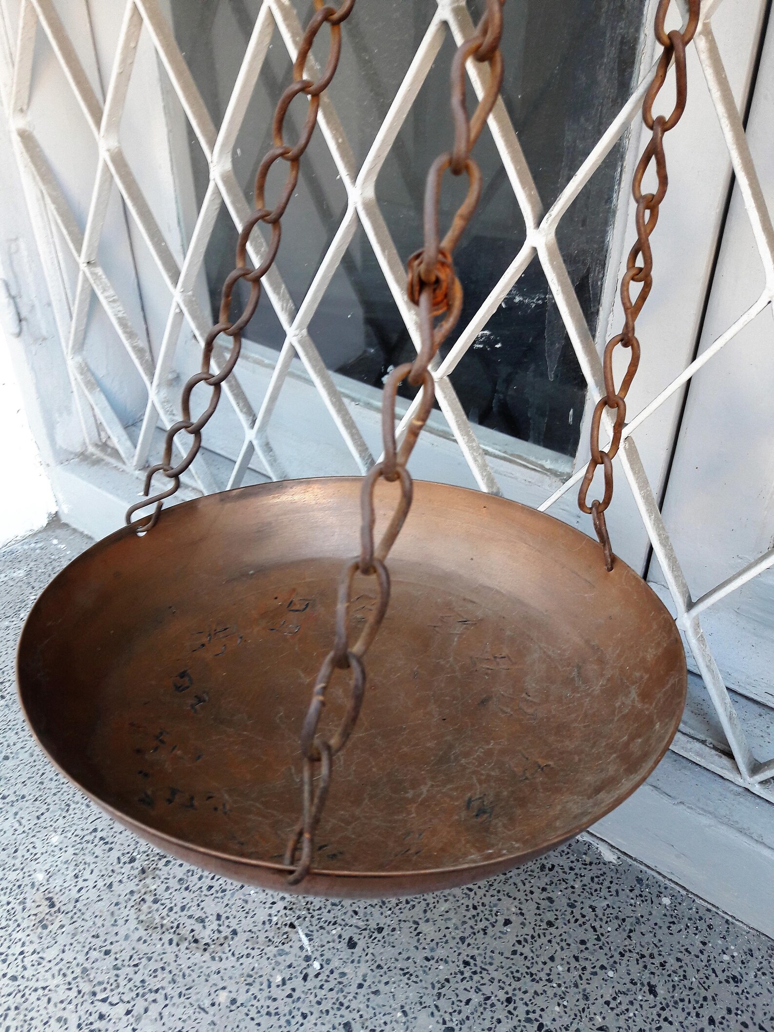 Antique Scales W/copper Weighing Dish - Etsy