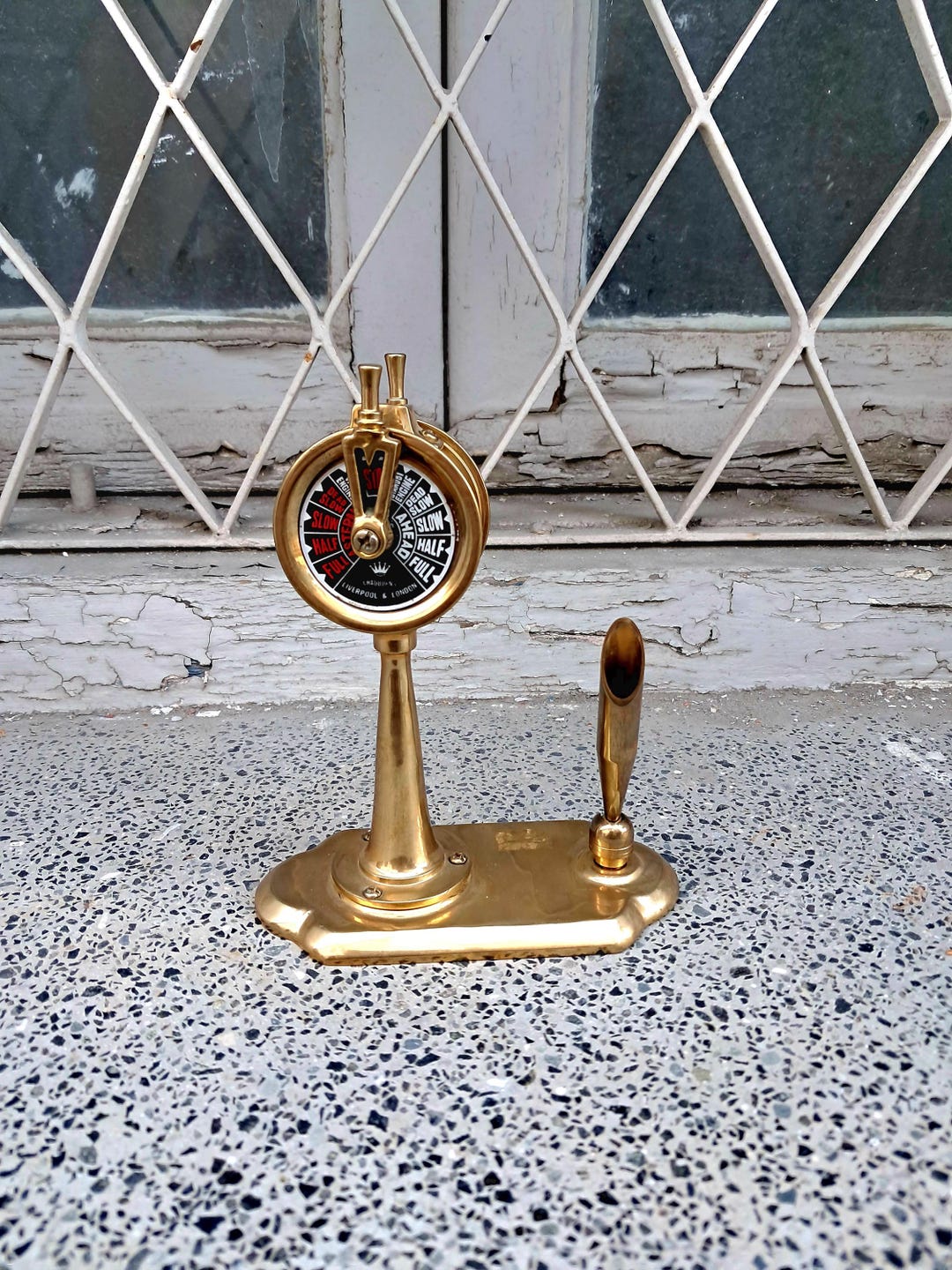 Vintage Brass Ship Telegraph Pen Holder - Etsy