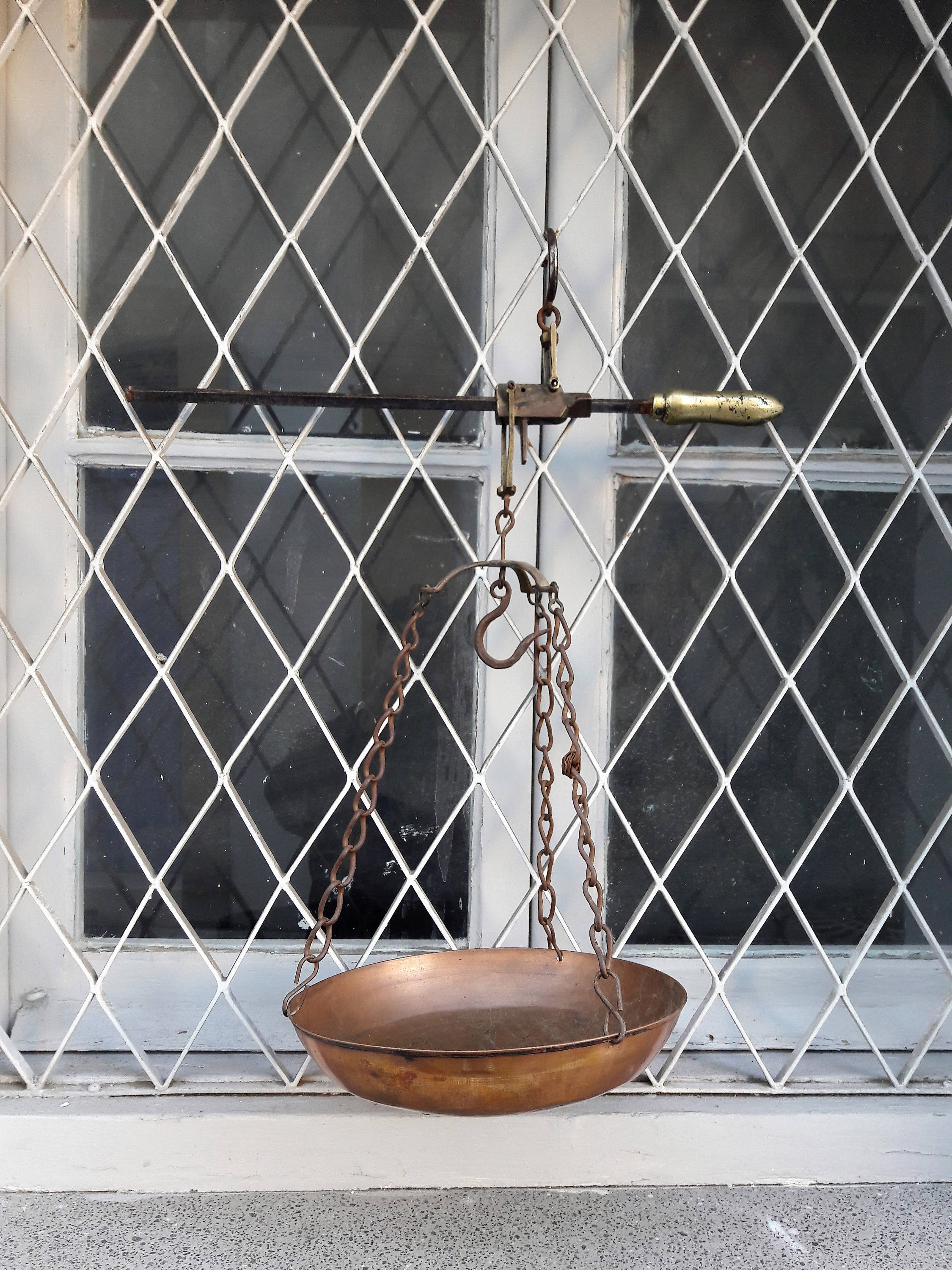 Antique Scales W/Copper Weighing Dish | Etsy