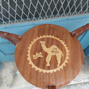 Vintage Wooden Folding Camel Table - Etsy