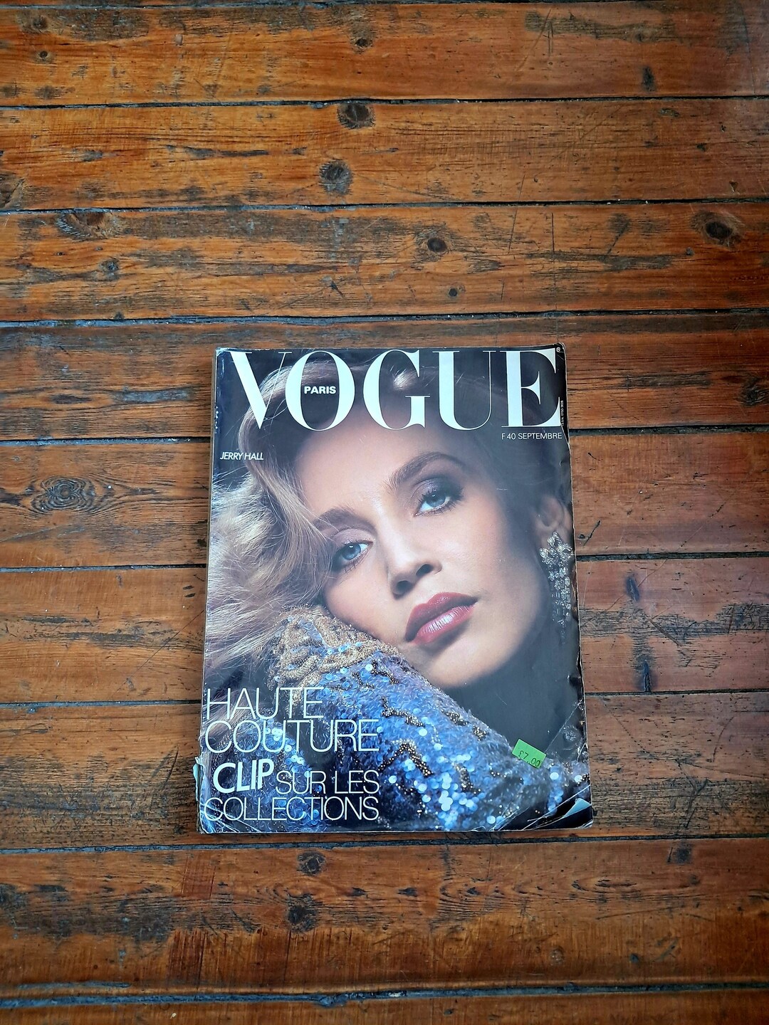 Vintage Vogue Paris Magazine, September 1984, Jerry Hall Cover - Etsy