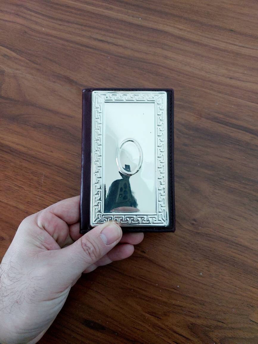 Vintage Leather & Silver Address Book - Etsy