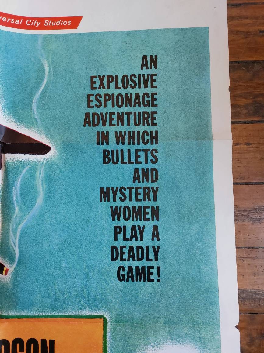 Vintage "blindfold" Authentic Movie Poster W/ Claudia Cardinale - Etsy