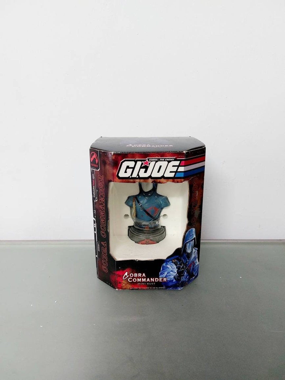 Vintage GI Joe Cobra Commander Mini Bust - Palisades 2003 - Etsy
