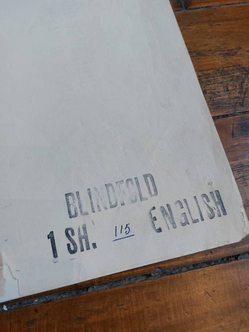 Vintage blindfold Authentic Movie Poster W/ - Etsy