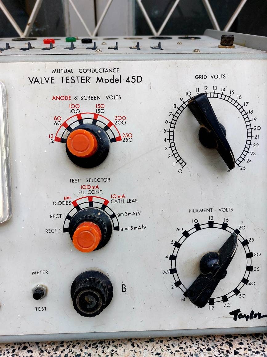 Vintage Taylor Electrical Valve Tester | Etsy