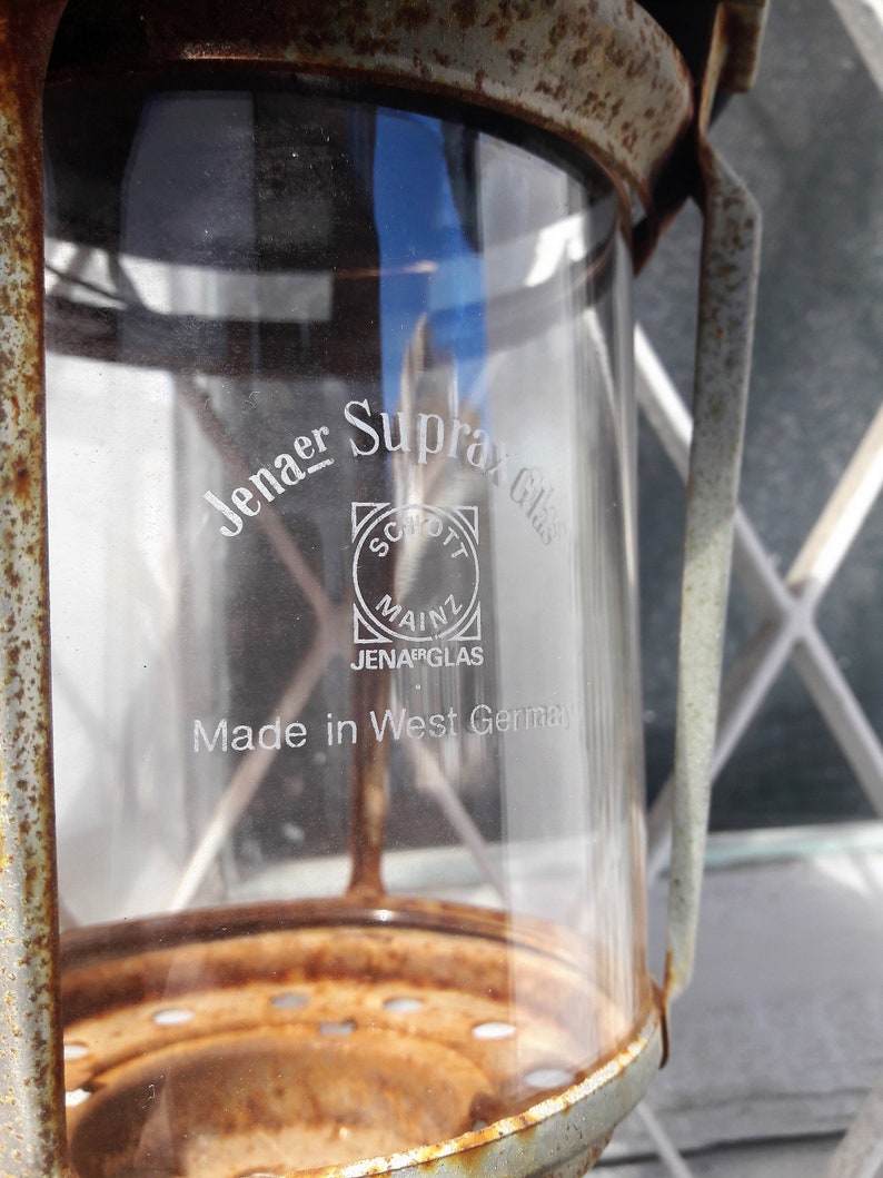 Vintage Jenaer Suprax Glass Propane/gas Lantern - Etsy