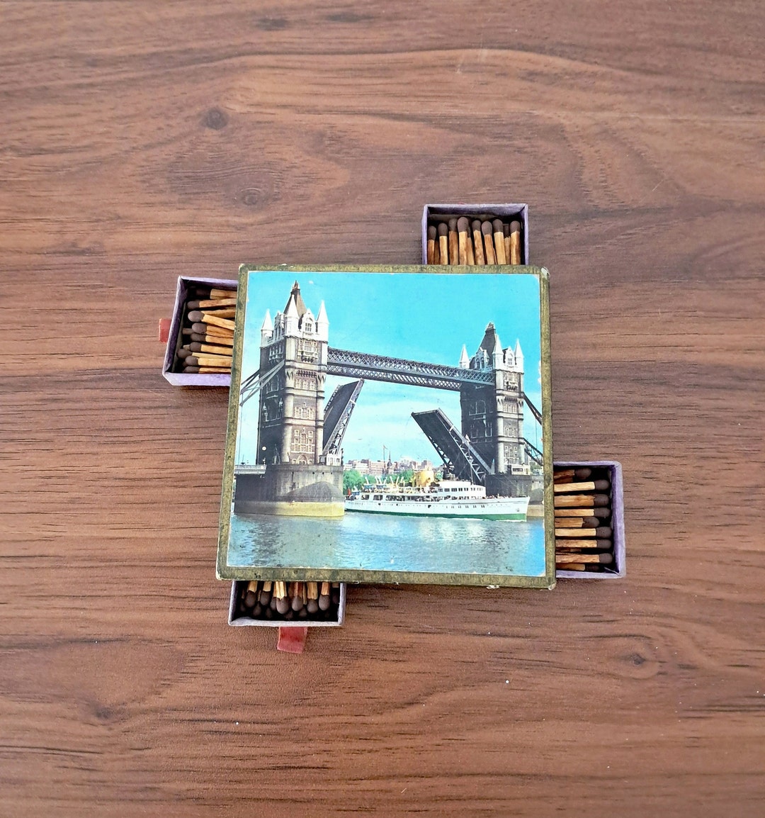 Vintage London Tower Bridge Matchbox - Etsy