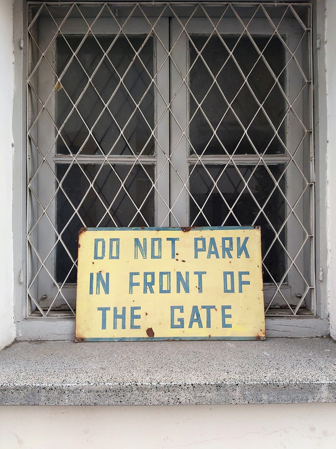 Vintage Metal No Parking Sign - Etsy