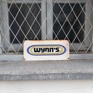 Vintage Wynn's Metal Advertising Sign - Etsy