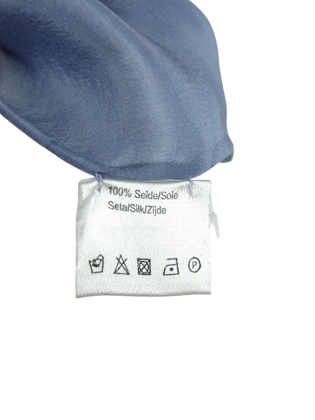 Vintage 2000s Y2K Silk Basic Solid Periwinkle Blue Square Bandana Neck ...
