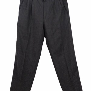 Vintage 70s Men’s Mod Grey Wool Basic Straight Leg Pleated Trouser ...