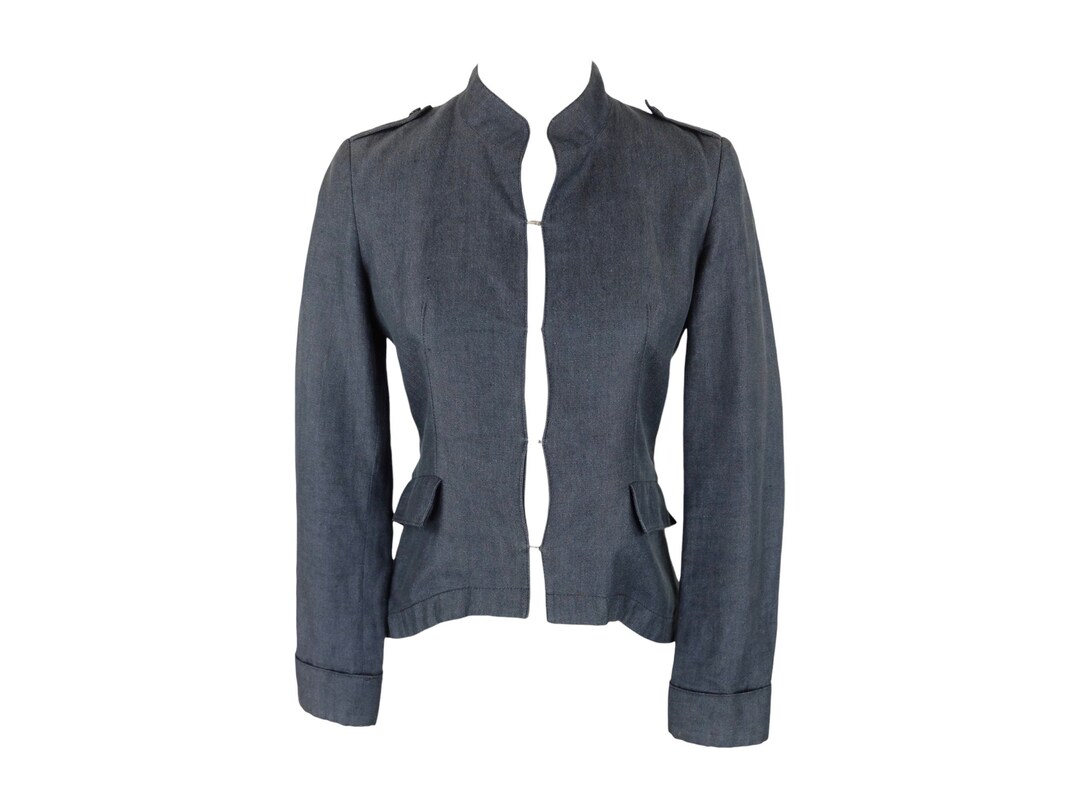 Vintage 2000s Y2K HUGO by Hugo Boss Minimalist Chic Linen Blend Dark ...