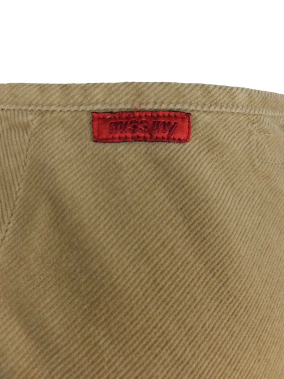 Vintage 2000s Y2K Bohemian Chic Tan Corduroy A-Line F… - Gem