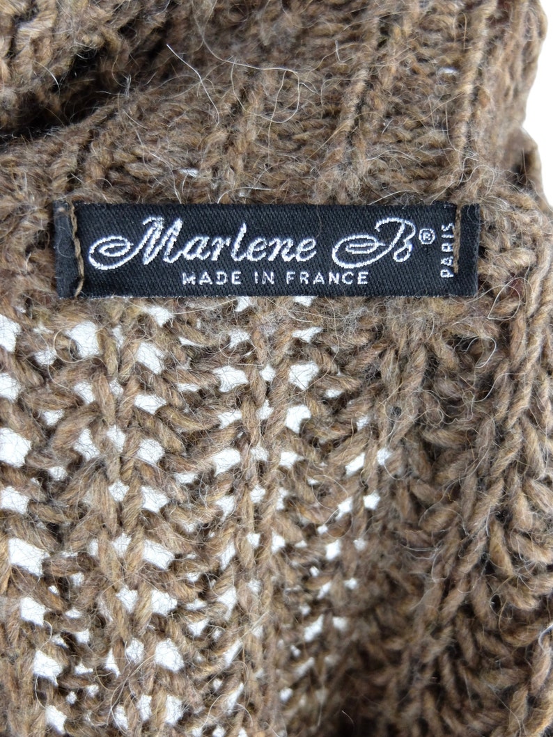 Vintage 2000s Y2K Boho Chic Prairie Cottage Brown Tan Knit Pullover ...