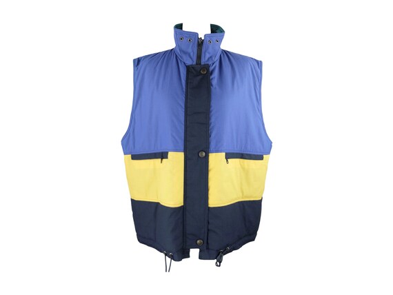 Vintage 90s Retro Utility Gorpcore Blue Yellow Colour… - Gem