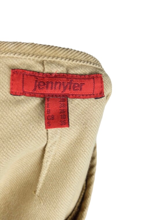 Vintage 2000s Y2K Bohemian Chic Tan Corduroy A-Line F… - Gem